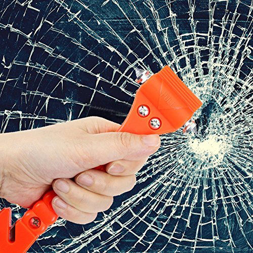 GetUSCart- LOYMR 4 Pack Car Safety Hammer,with Car Window Glass Hammer ...