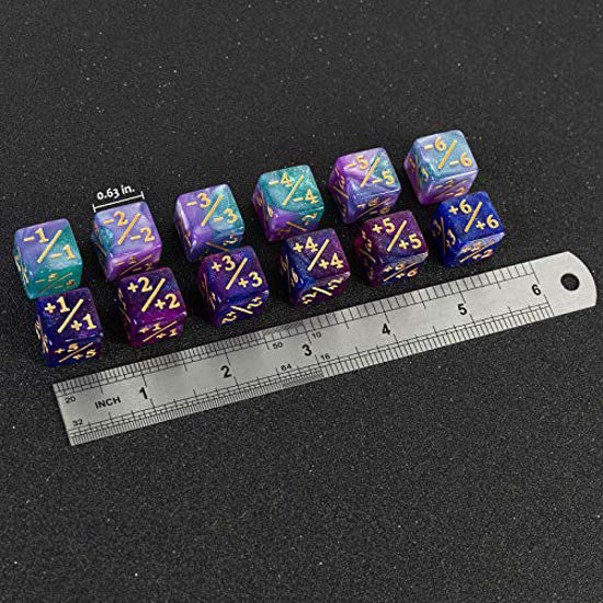 GetUSCart- 48 PCS Token Dice Counters Magic The Gathering Glitter ...