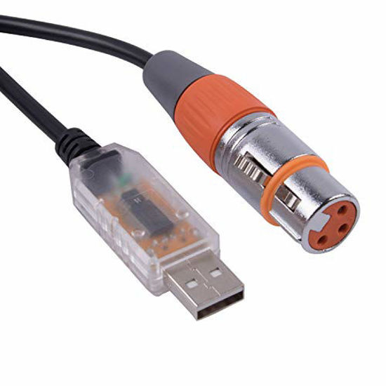 GetUSCart- USB to DMX Interface Adapter LED DMX512 Studio Computer PC ...