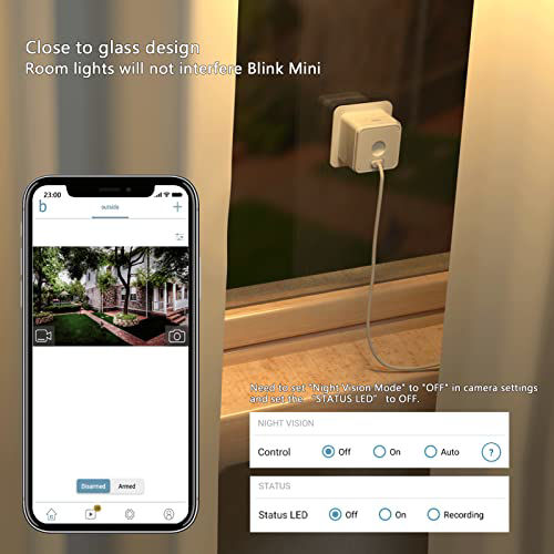 GetUSCart- Teccle Window Mount for Blink Mini, Through Window Use Blink ...