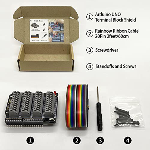 GetUSCart- ELECTROCOOKIE Uno Terminal Block Shield Kit, Compatible for ...