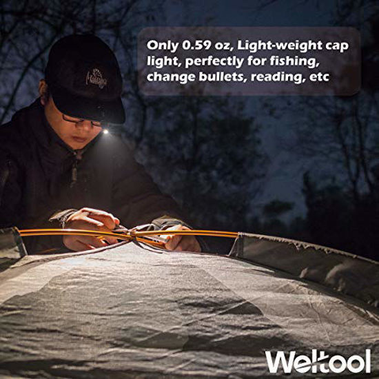 GetUSCart- Weltool M6-Mini LED Cap Flashlight Ultra-Compact, 3000K Warm ...