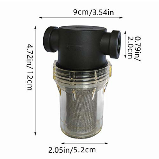 GetUSCart- 1/2" Female NPT in-Line Strainer with 40 mesh Stainless ...
