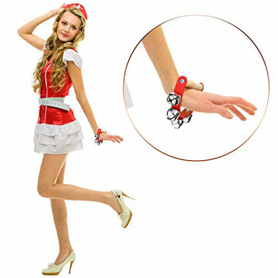 GetUSCart- 3 Pieces Red Christmas Sleigh Bells Jingle Gold Bells ...