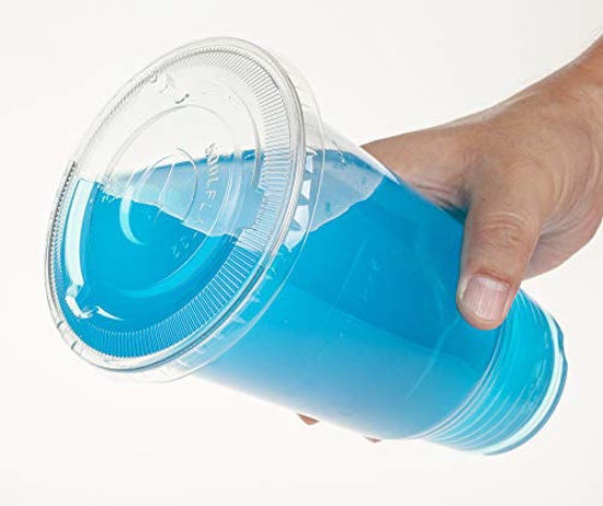 GetUSCart- GOLDEN APPLE Cup series, 32oz Clear Plastic cups with Flid ...