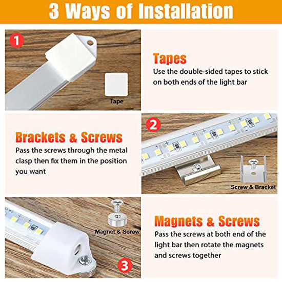 GetUSCart- Linkstyle Interior LED Light Bar 12V 48 LEDs Interior Light ...