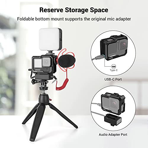 GetUSCart- SmallRig HERO10 Black Cage/HERO9 Cage for GoPro with 2 Cold ...