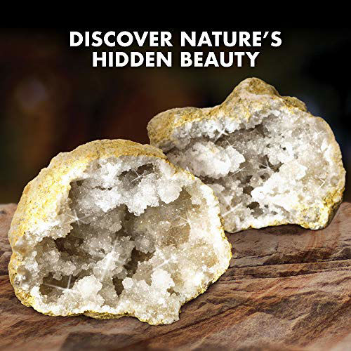 GetUSCart- Break Open 2 Jumbo Geodes! Discover Crystal Treasure Hidden Inside These Rocks ...