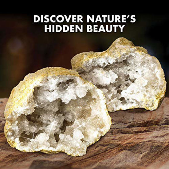 GetUSCart- Break Open 2 Jumbo Geodes! Discover Crystal Treasure Hidden Inside These Rocks ...