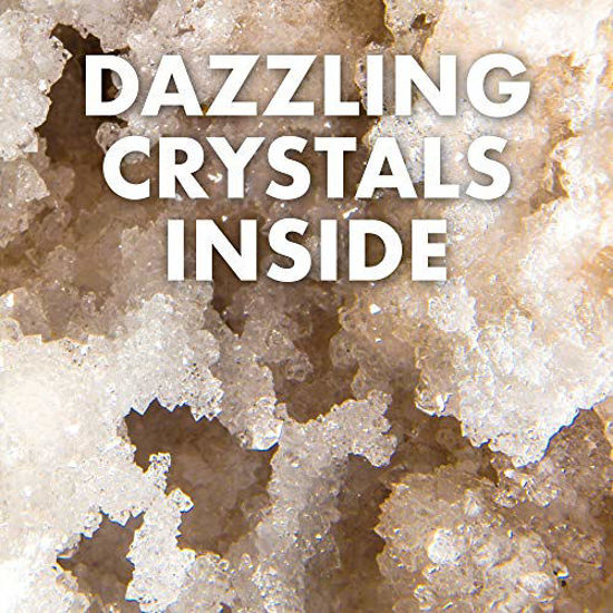 GetUSCart- Break Open 2 Jumbo Geodes! Discover Crystal Treasure Hidden Inside These Rocks ...