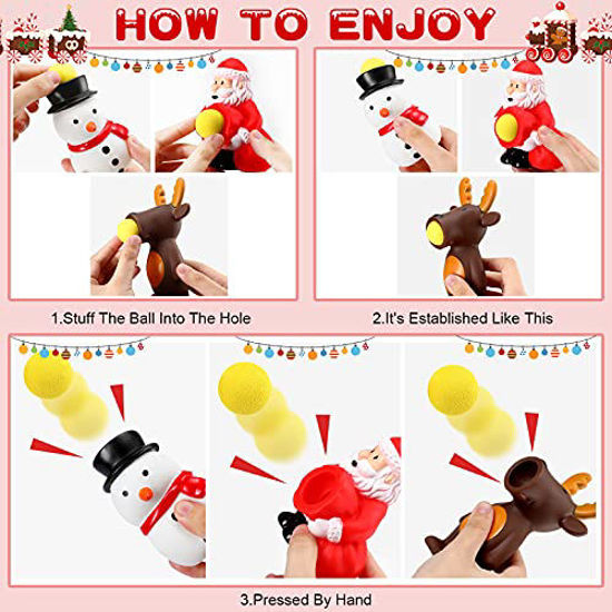 GetUSCart- Vinsot 3 Pieces Christmas Poppers Toy , Cute Snowman Santa ...