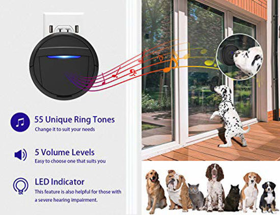 GetUSCart- weird tails Wireless Doorbell, Dog Bells for Potty Training ...