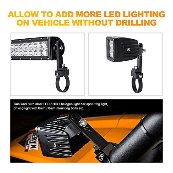 GetUSCart- AUXMART 2 Inch Bullbar Nudge Bar Mounting Brackets Tube ...