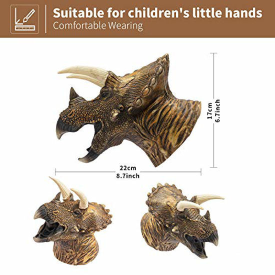 GetUSCart- Yolococa Dinosaur Hand Puppets Realistic Latex Soft Animal ...