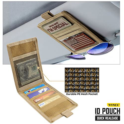 GetUSCart- WYNEX Molle Visor Panel Organizer, Tactical Car Sun Visor ...