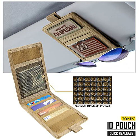 GetUSCart- WYNEX Molle Visor Panel Organizer, Tactical Car Sun Visor ...