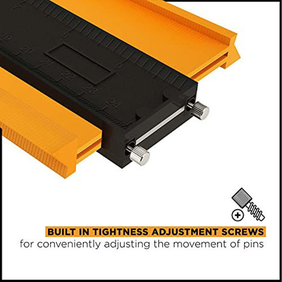 GetUSCart- Contour Gauge with Lock & Pins Tightness Screws - Super ...