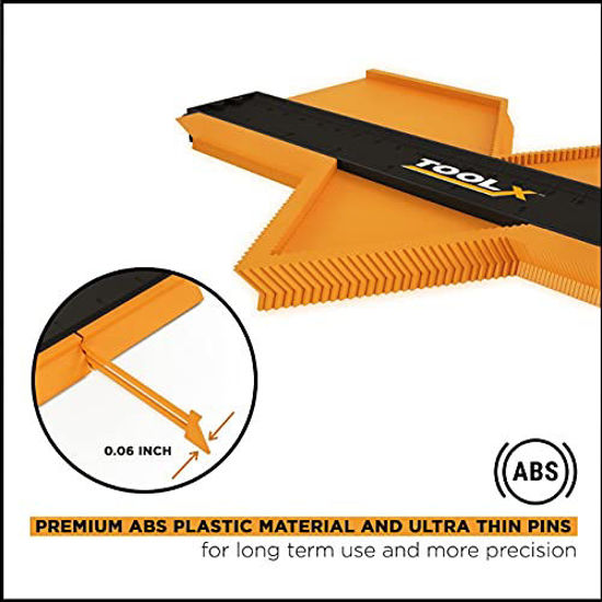 GetUSCart- Contour Gauge with Lock & Pins Tightness Screws - Super ...