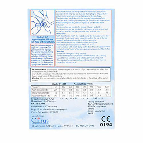 GetUSCart- EarPlanes Earplugs, 3 Pairs