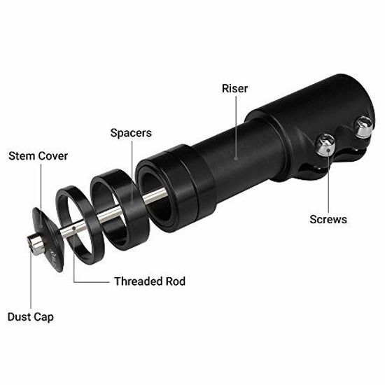 GetUSCart- LERWAY Bike Stem Riser Extender MTB Handlebar Stem Adapter ...