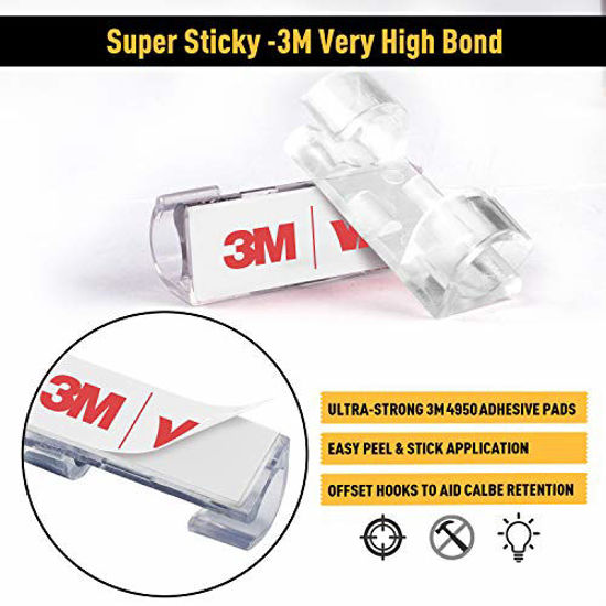 GetUSCart- Cable Clips with Strong Self-Adhesive, XIAOXI Cable ...