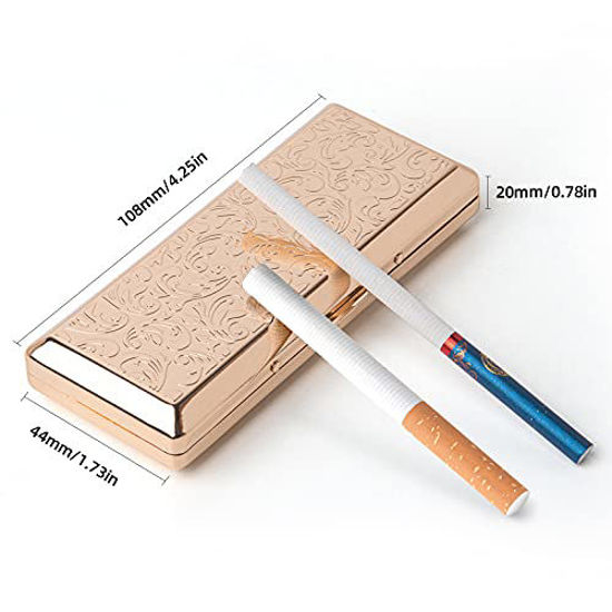 GetUSCart- Metal Cigarette Case - Ladies and Men, Portable Double Sided ...