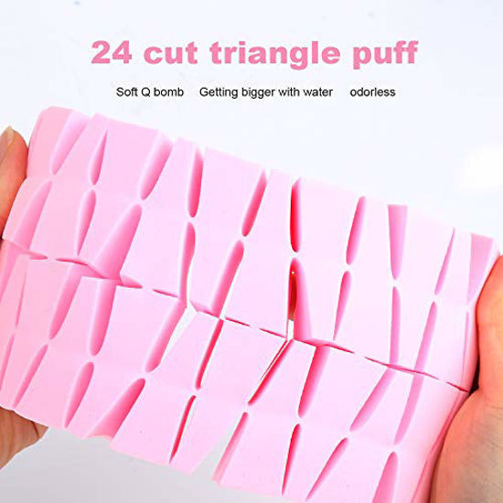 GetUSCart- 48 Pieces Makeup Sponge Blender For Face Curve Blending ...
