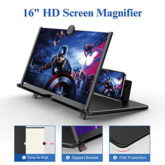 GetUSCart- 16" Screen Magnifier for Cell Phone -3D HD Magnifying ...