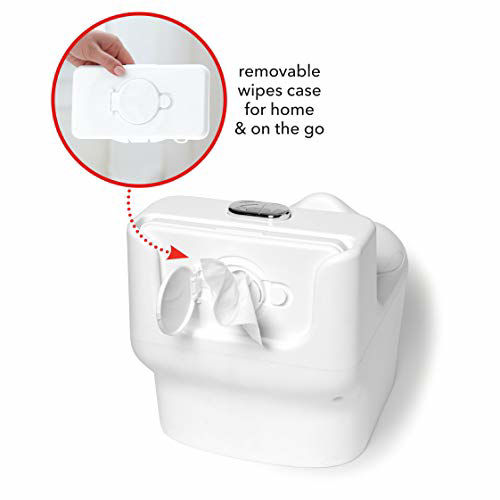 GetUSCart- Skip Hop Potty Training Toilet with Wipes Dispenser, White