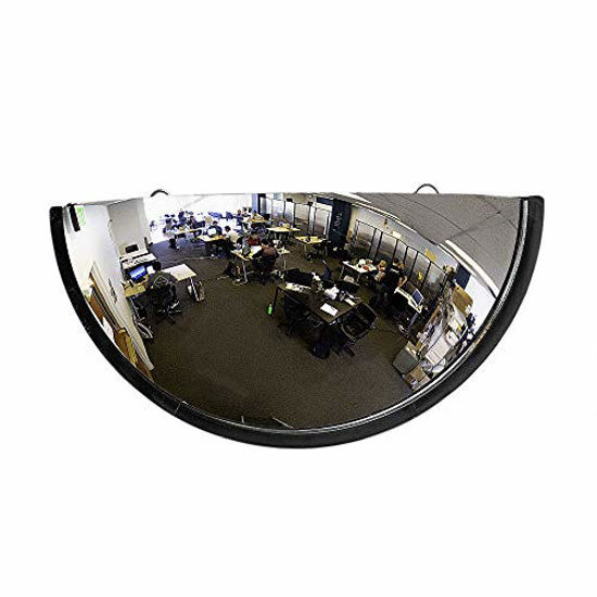 GetUSCart- 18? Acrylic Bubble Half Dome Mirror with Black Rim, Round ...
