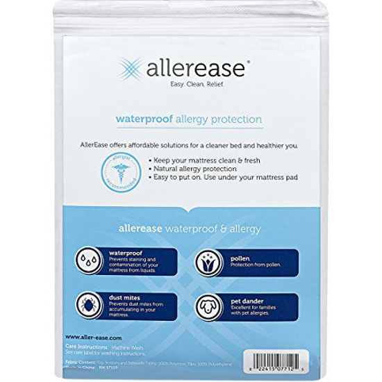 GetUSCart- AllerEase Waterproof Allergy Protection Zippered Mattress Protector, King