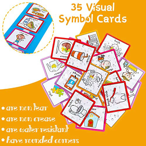 GetUSCart- 35 Pieces Visual Schedule Cards for Kids Routine Cards Home ...