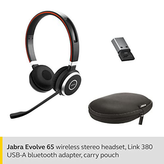 GetUSCart- Jabra Evolve 65 UC Wireless Headset, Stereo - Includes Link ...