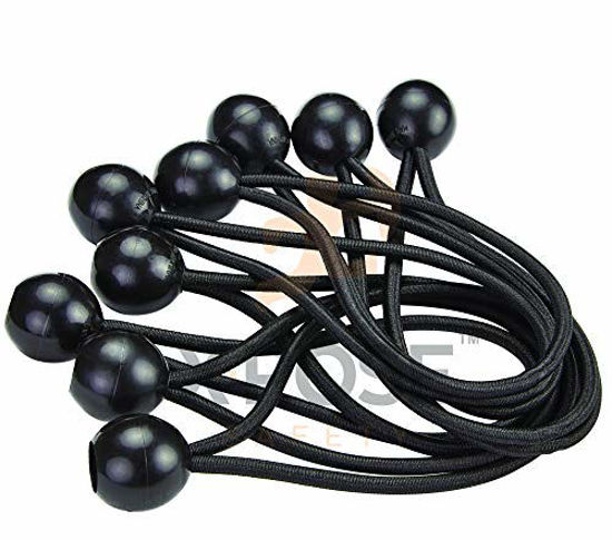 GetUSCart- Xpose Safety Bungee Ball Cords 6" 10 Pack Heavy Duty Black ...