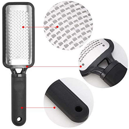 GetUSCart- Foot Scraper Callus Remover Black Pedicure Heel Grater ...