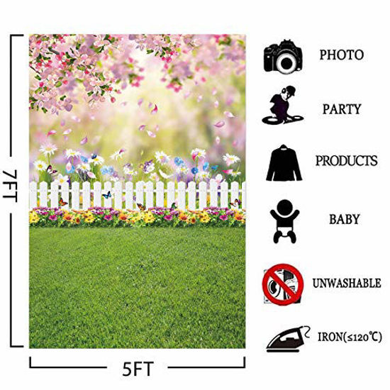 GetUSCart- Allenjoy 5x7ft Spring Easter Garden Photography Backdrop ...