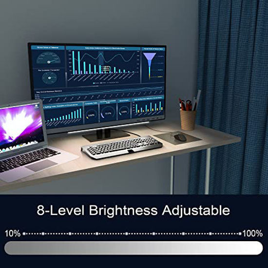 GetUSCart- ABCidy Under Monitor Light Bar, RGBIC Screenbar Light Desk ...