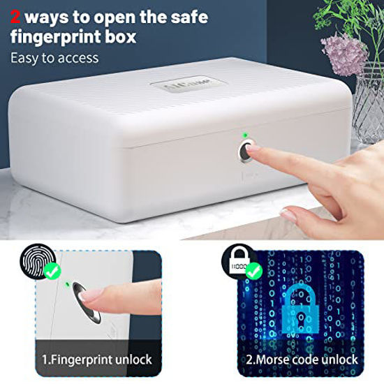 GetUSCart- Biometric Fingerprint Storage Box,AICase Portable Cash ...