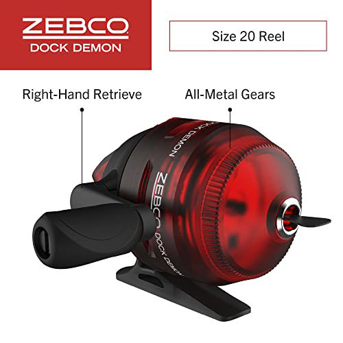 GetUSCart- Zebco Dock Demon Spincast Reel and Fishing Rod Combo ...