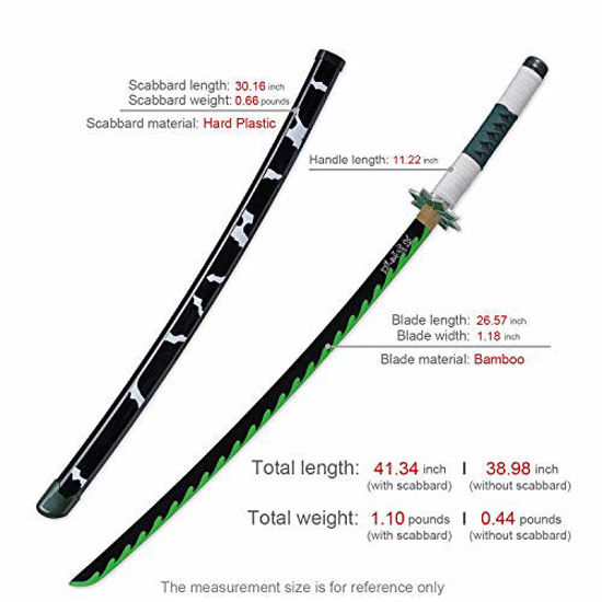 GetUSCart- Zisu Demon Slayer Sword, About 41 inches, Hashira Pillars ...