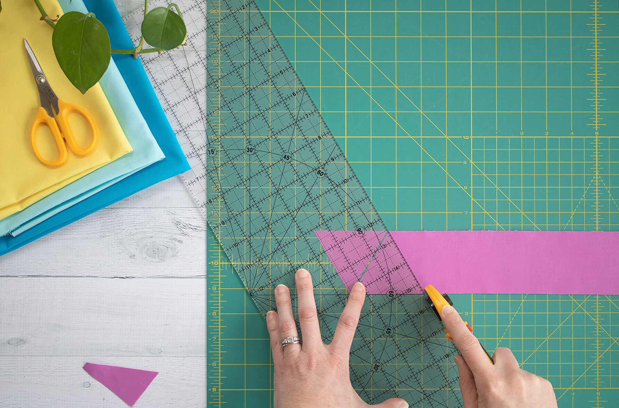 GetUSCart- OLFA 6" x 24" Frosted Acrylic Ruler (QR-6x24) - Non Slip ...