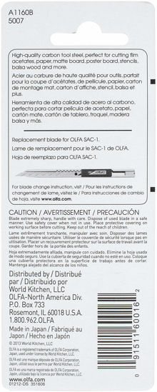 GetUSCart- OLFA 5007 A1160B 9mm Snap-Off Art Blade, 10-Pack