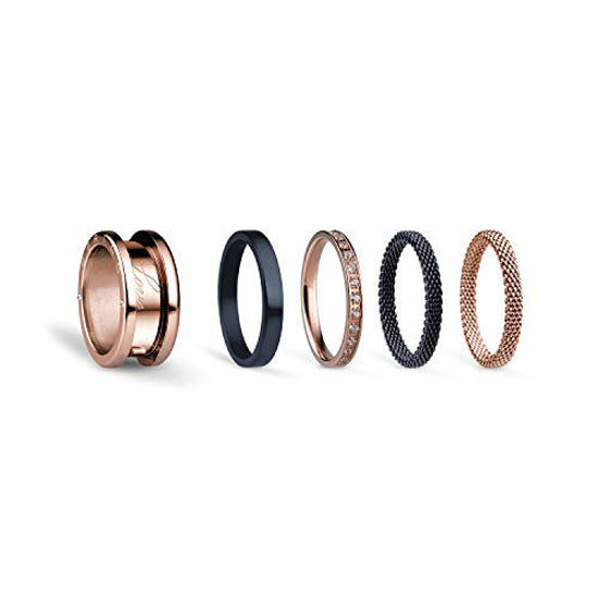 GetUSCart- BERING Interchangeable Rose Gold, Black & Blue Colored Twist ...