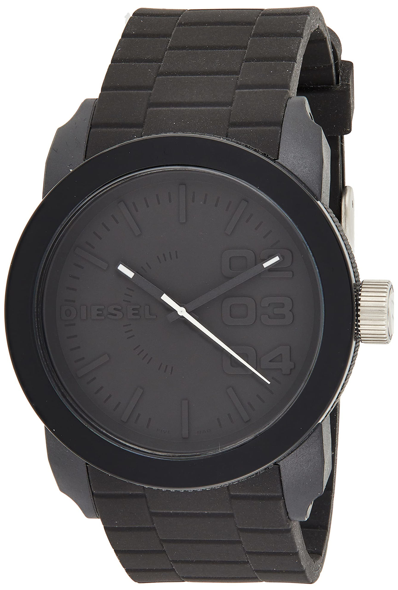 GetUSCart- Diesel Men's 52mm Double Down Quartz Silicone Three-Hand ...