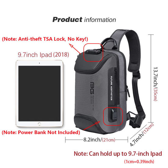 GetUSCart- OZUKO Sling Backpack Sling Bag Crossbody Backpack Shoulder ...