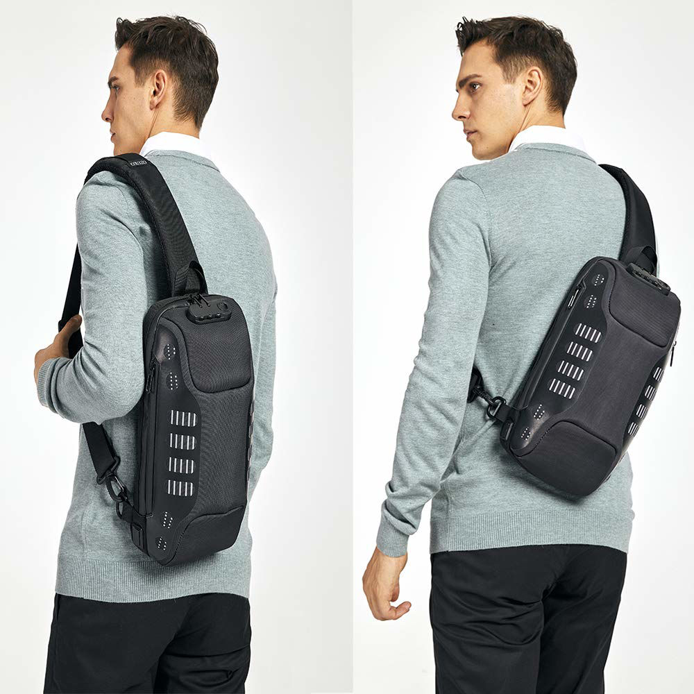 GetUSCart- OZUKO Anti-Theft Waterproof Shoulder Backpack Sling Chest ...