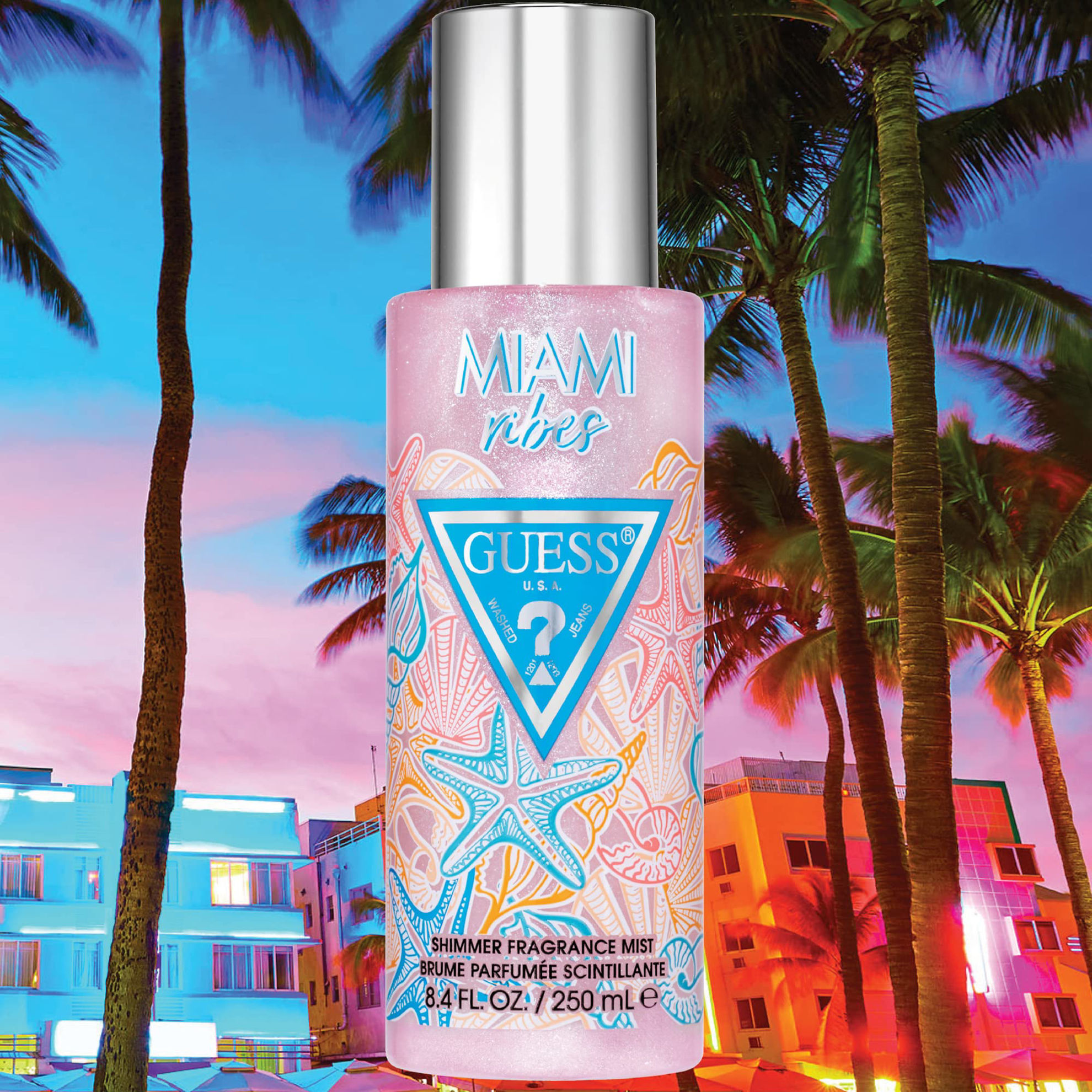 GetUSCart- GUESS Destination Miami Vibes Shimmer Body Mist Spray, 8.4 Fl Oz