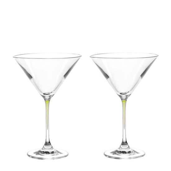 GetUSCart- Leonardo La Perla Martini Glass, 9 ounce, Green