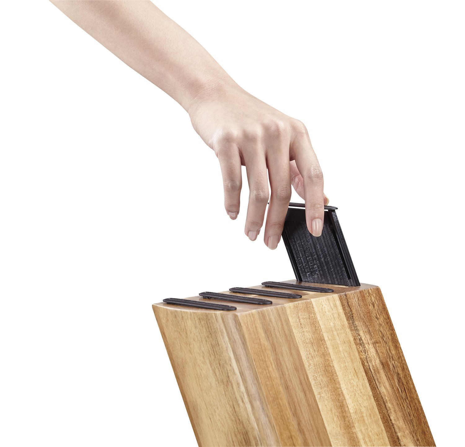 GetUSCart- ZYLISS Control Wooden Knife Block - Kitchen Cutlery Storage ...