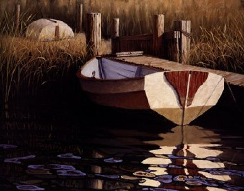 GetUSCart- The River Boat - Poster by Karl Soderlund (28 x 22)